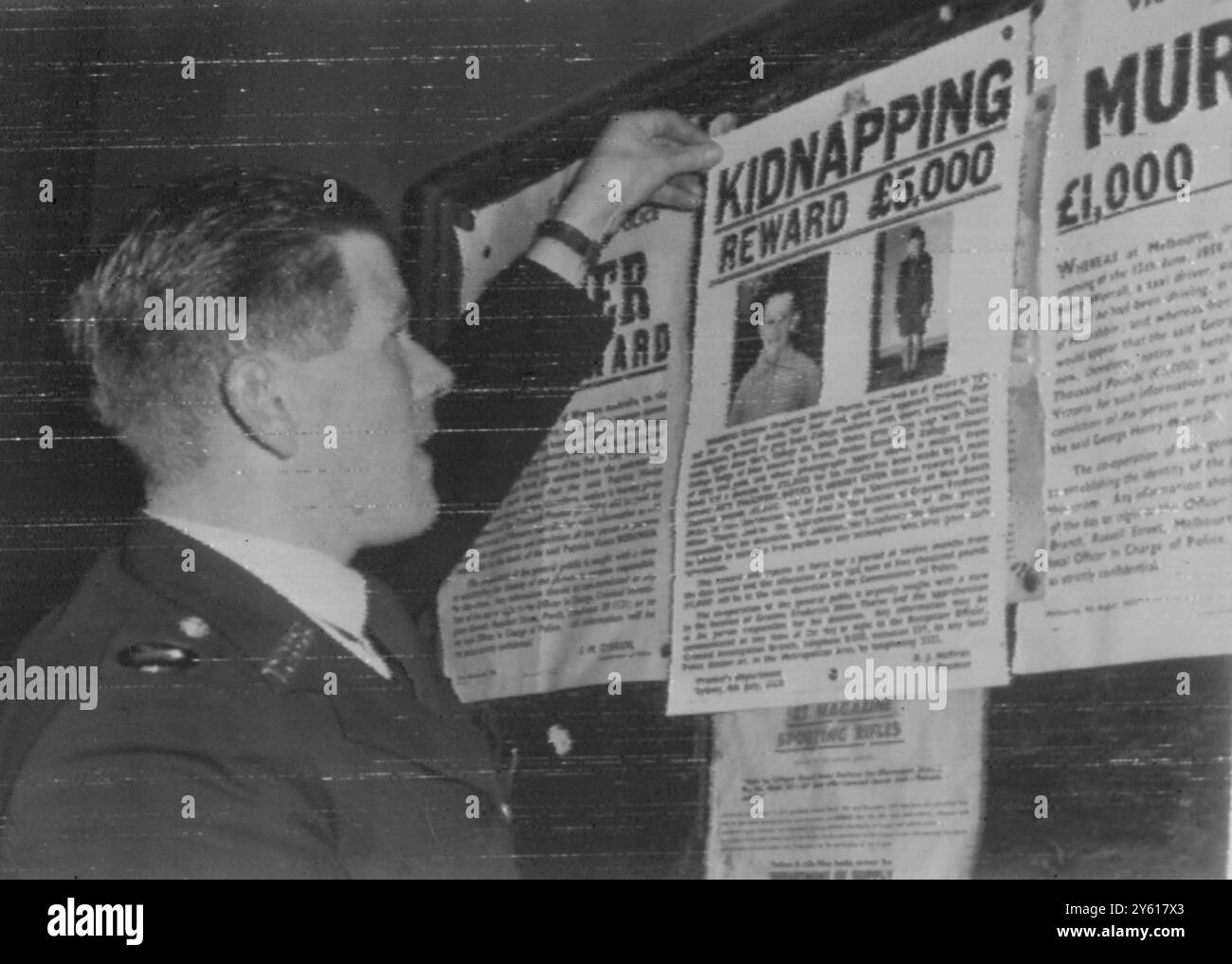 £5000 REWARD FOR A KIDNAPPED CHILD, SYDNEY 8 JULY 1960 Stock Photo - Alamy