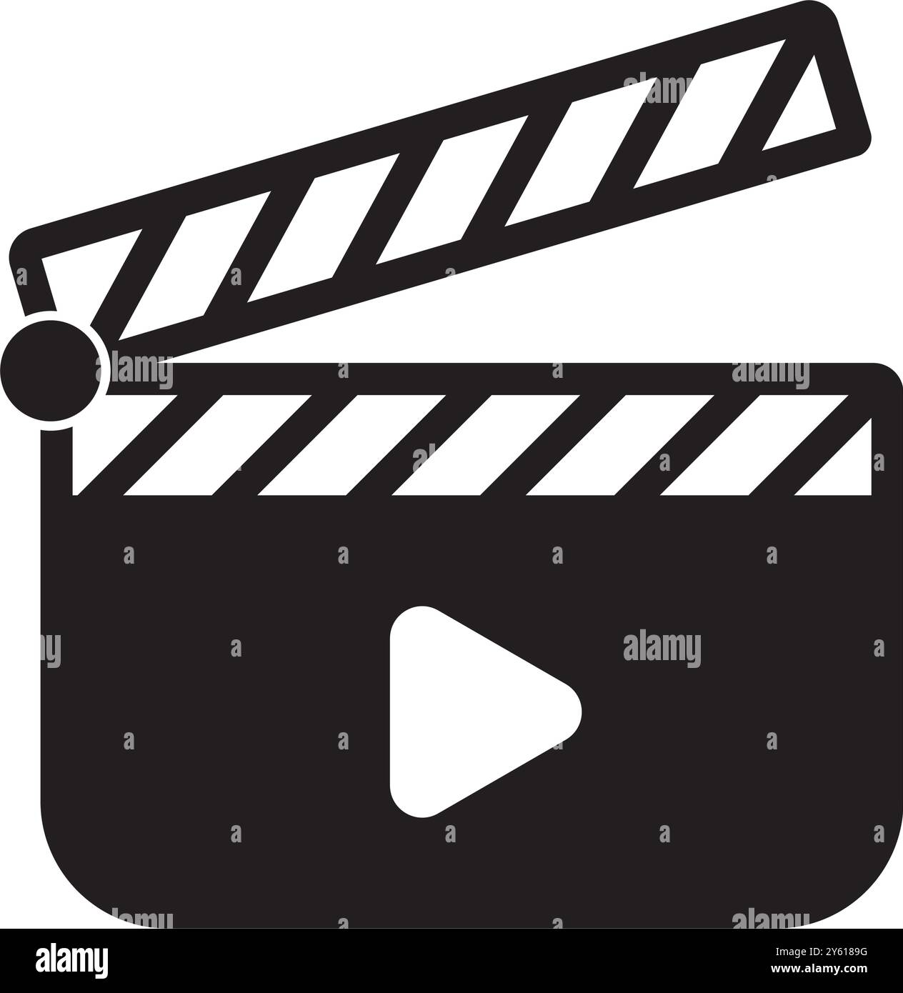 Clapperboard icon vector illustration logo design Stock Vector Image ...