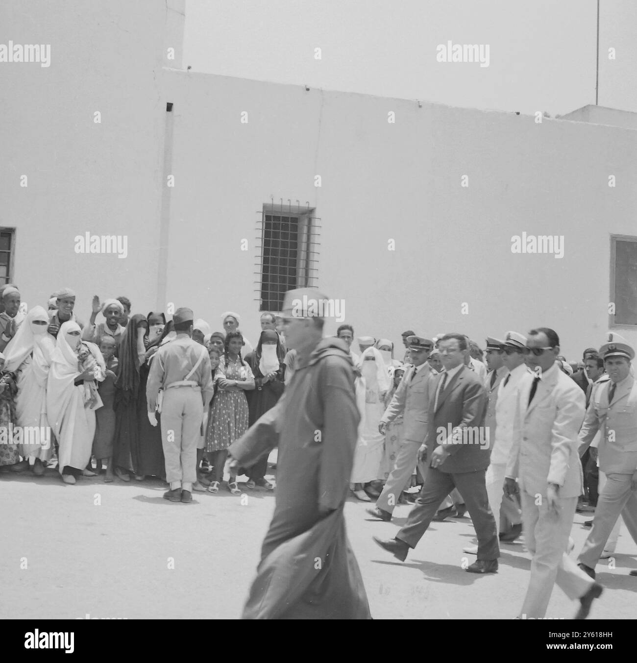 KING MOHAMMED V OF MAROCCO SEE RECONTRUCTION AGADIR AFTER EARTHQUAKE 1 ...