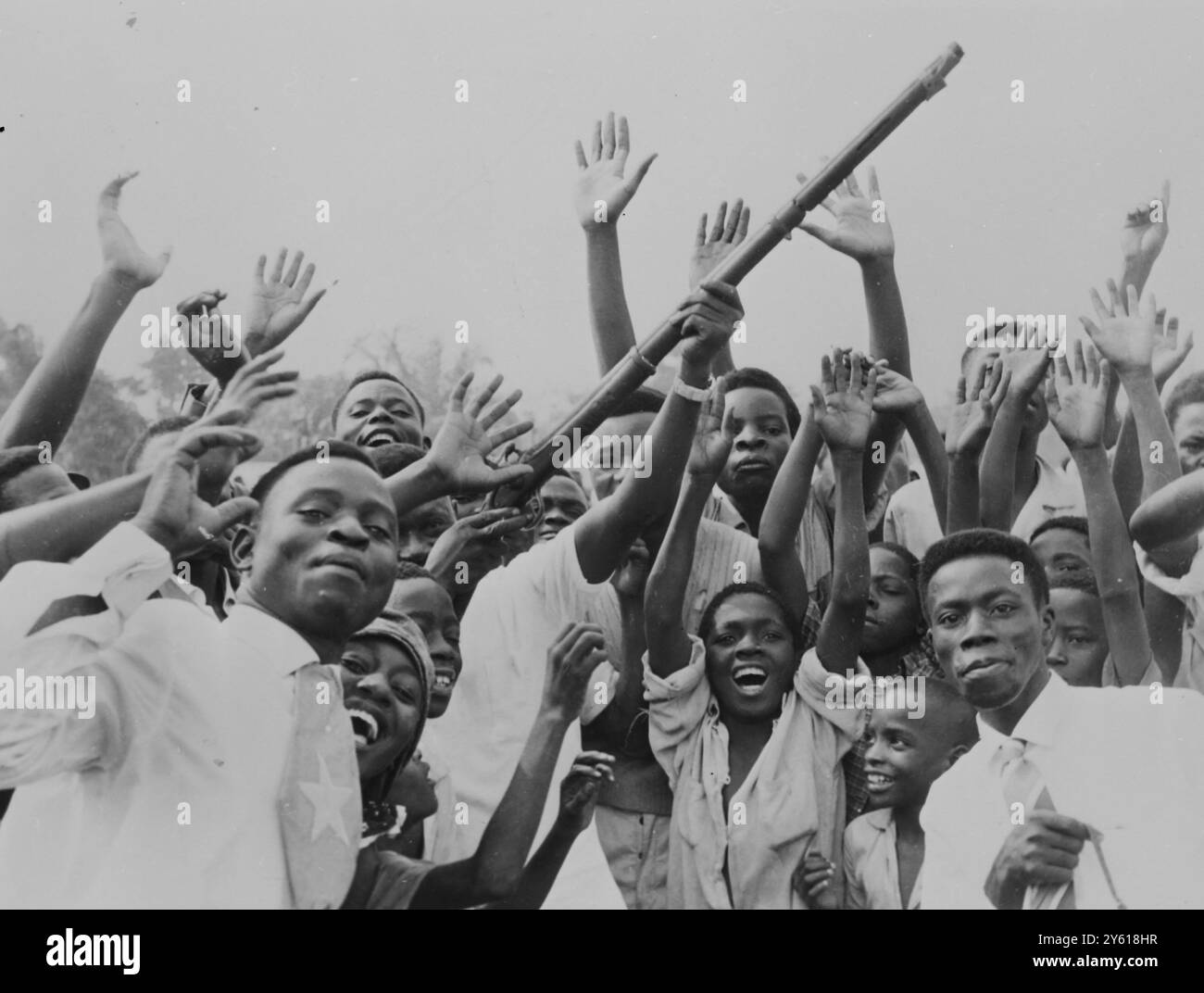 CELEBRATING INDEPENDENCE IN LEOPOLDVILLE, CONGO 1 JULY 1960 Stock Photo ...