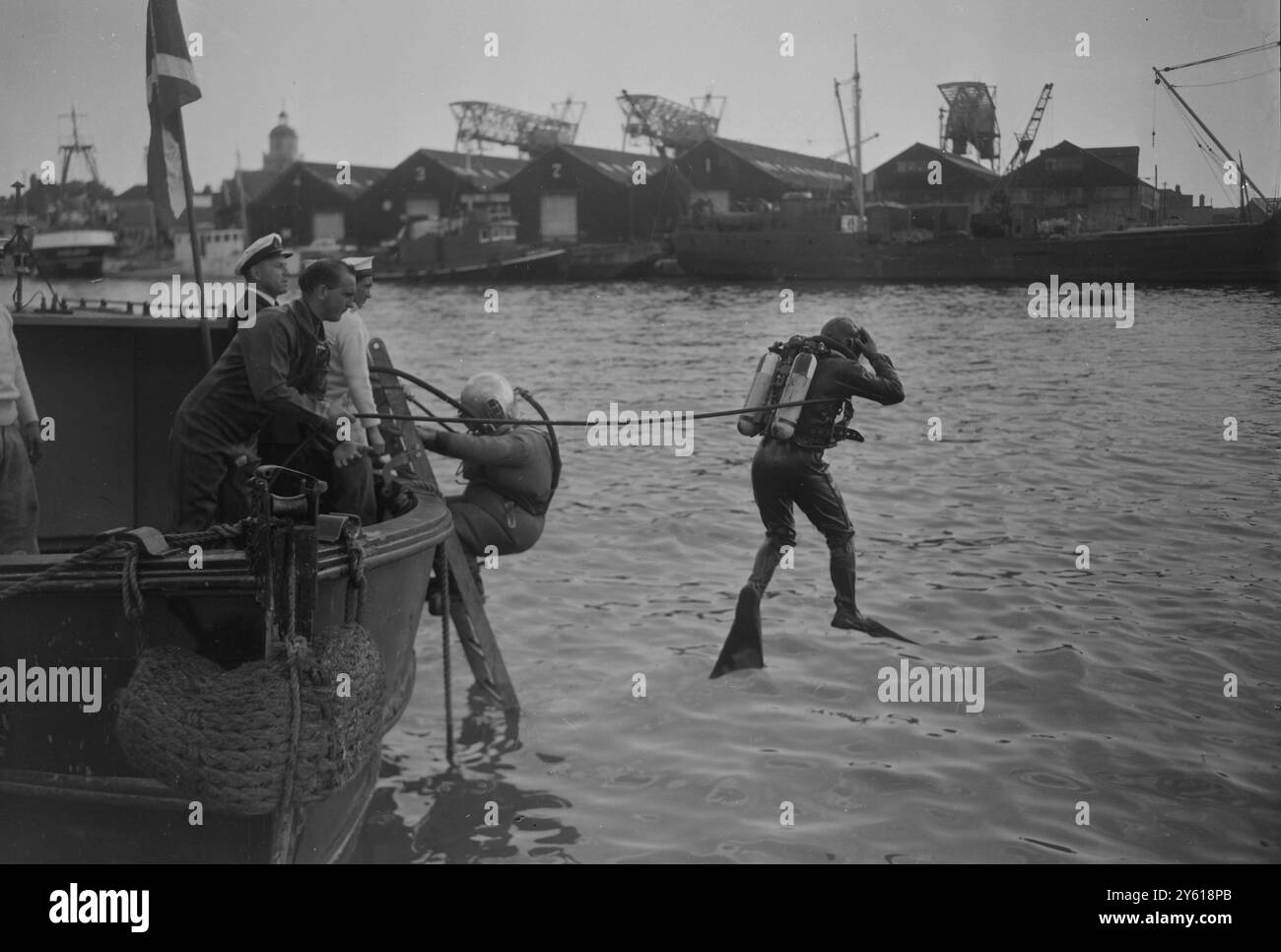 DIVER OF THE FUTURE 28 JUNE 1960 Stock Photo - Alamy