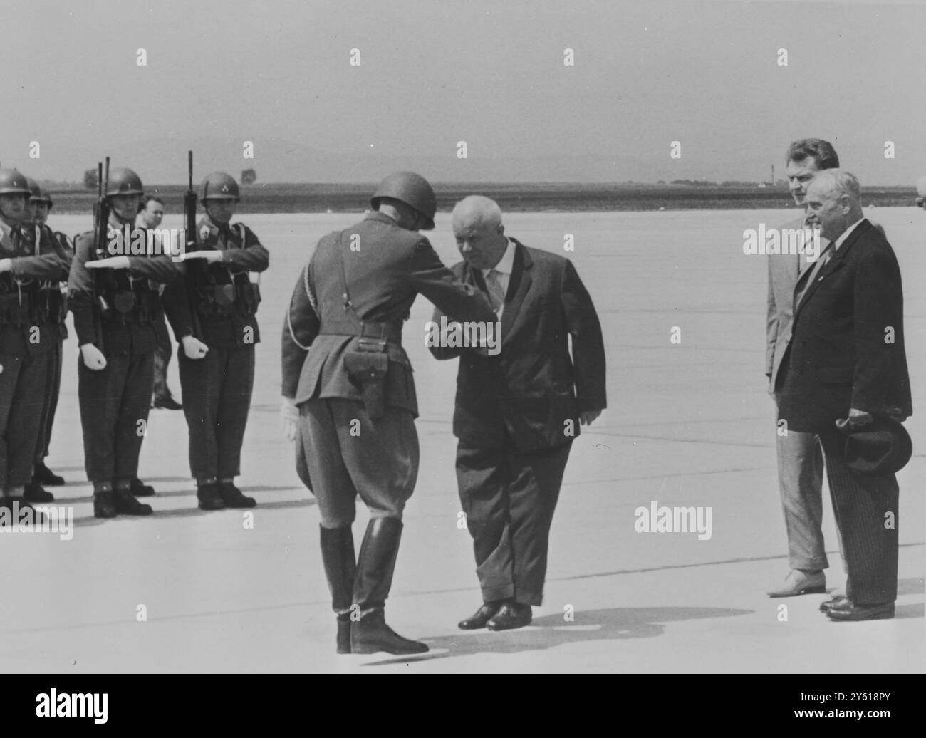 SOVIET PREMIER NIKITA KRUSHCHEV ARRIVES IN VIENNA, AUSTRIA / 30 JUNE ...