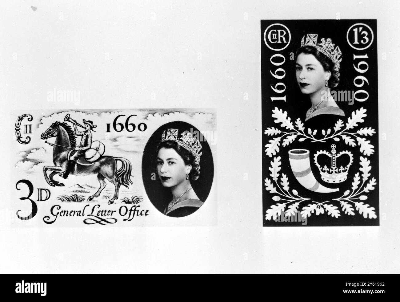 STAMPS NEW BRITISH STAMPS MARK CHARLES II ACT 24 JUNE 1960 Stock Photo ...
