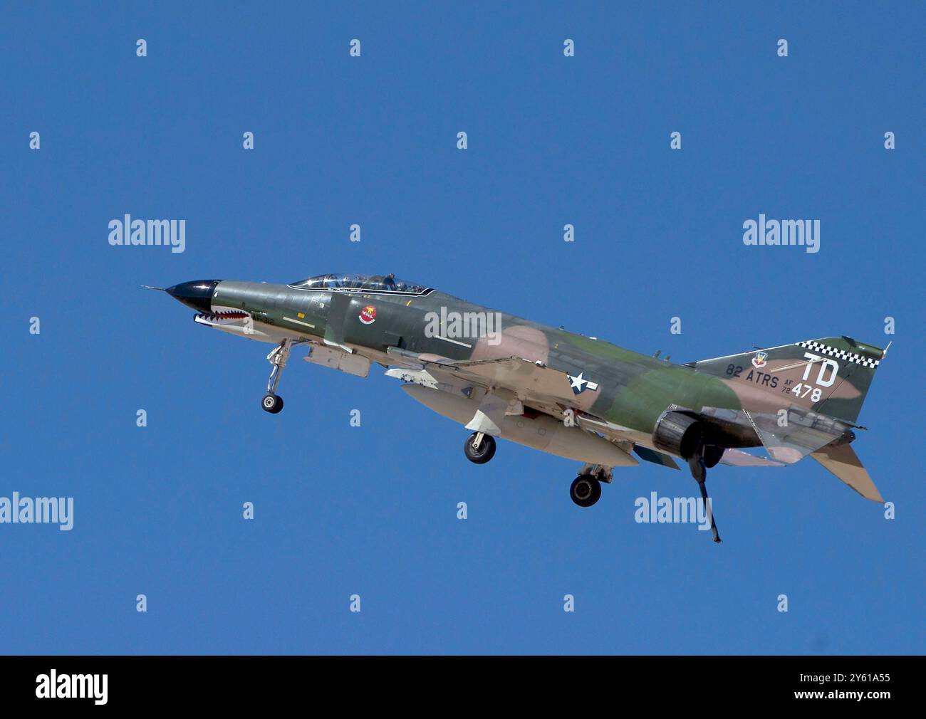 An F-4 Phantom II performs aerial maneuvers over show center Oct. 8 ...