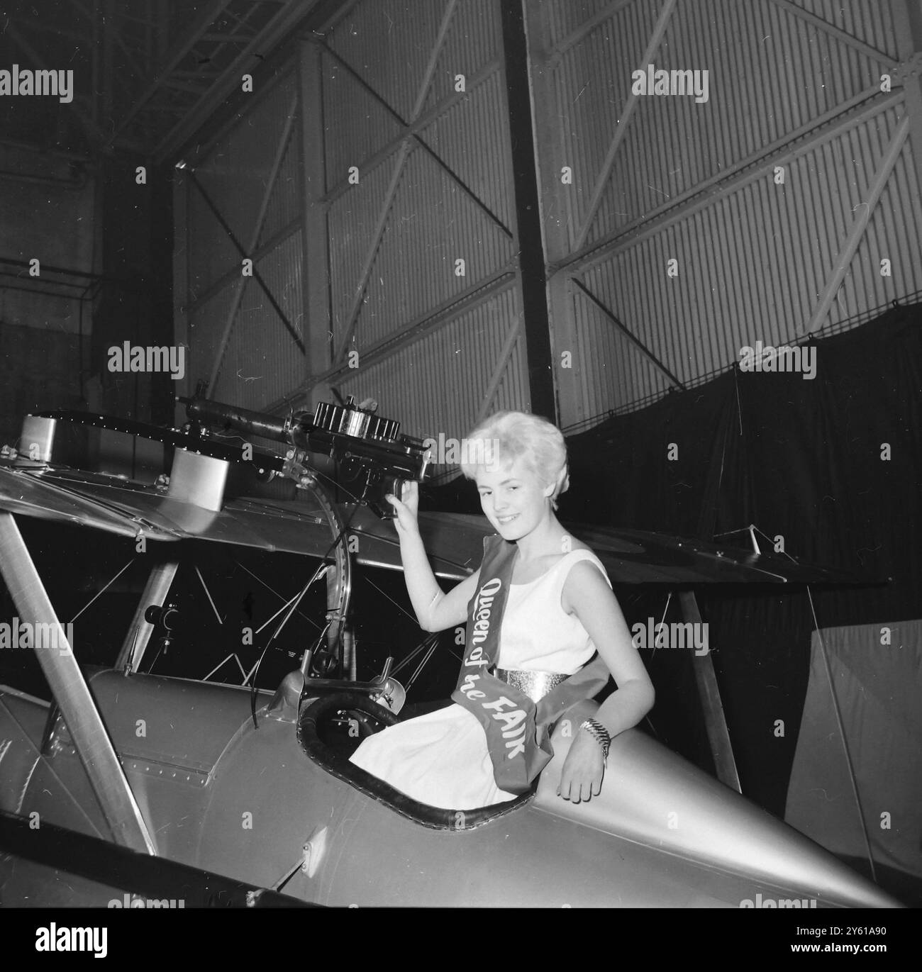 BARKER IRENE 1917 SEGA BI-PLANE 14 JUNE 1960 Stock Photo - Alamy