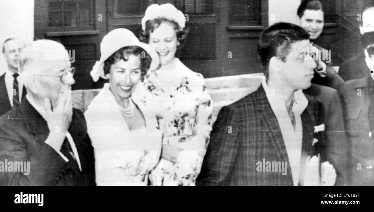 LEWIS JERRY ASTRID P MARGARETHE FREEMAN / 8 JUNE 1960 Stock Photo - Alamy