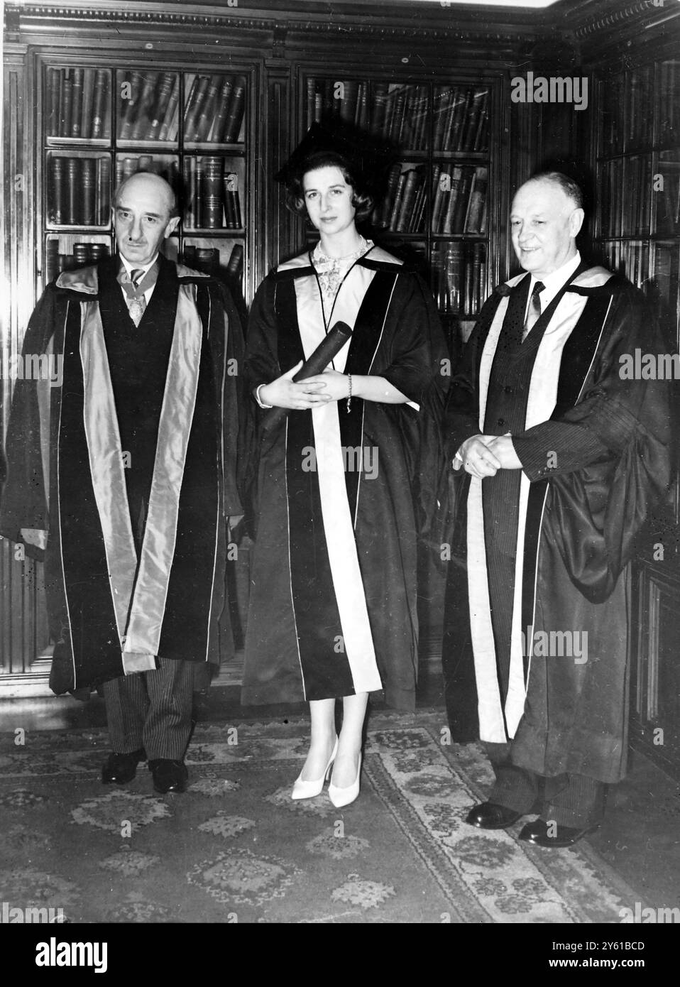 PRINCESS ALEXANDREA WITH ARTHUR JACOBS AND MR WRIGHTIN GLASGOW 2 JUNE ...