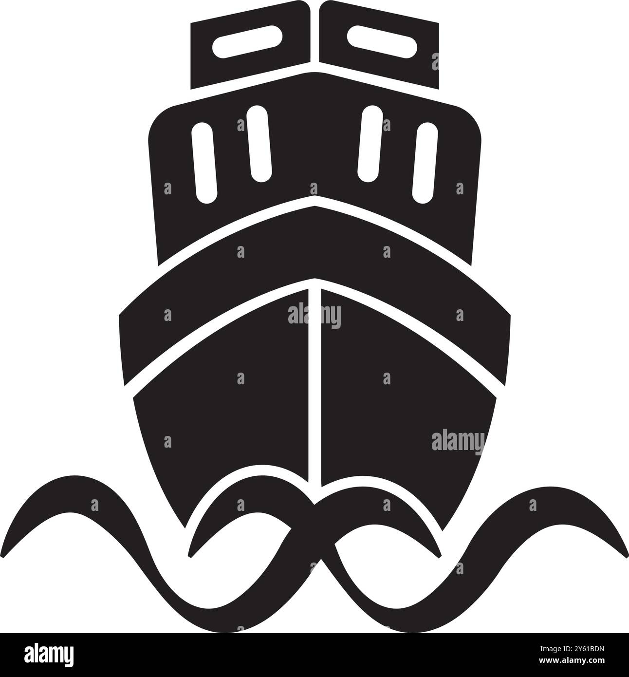 ship icon vector illustration logo design Stock Vector Image & Art - Alamy