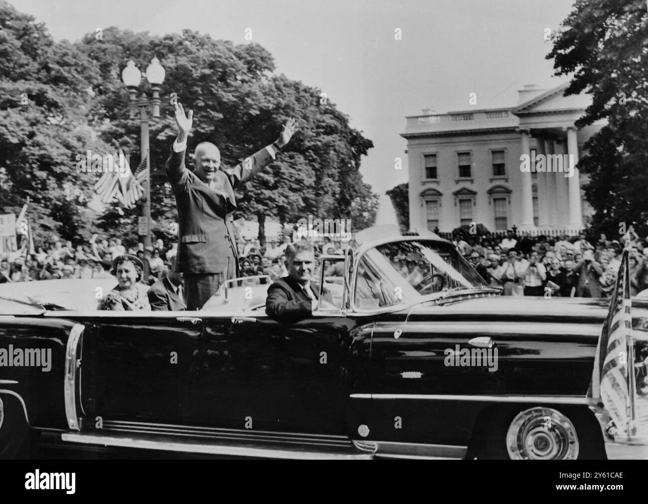 MAMIE EISENHOWER IKE DWIGHT WASHINGTON WELCOME / 22 MAY 1960 Stock ...