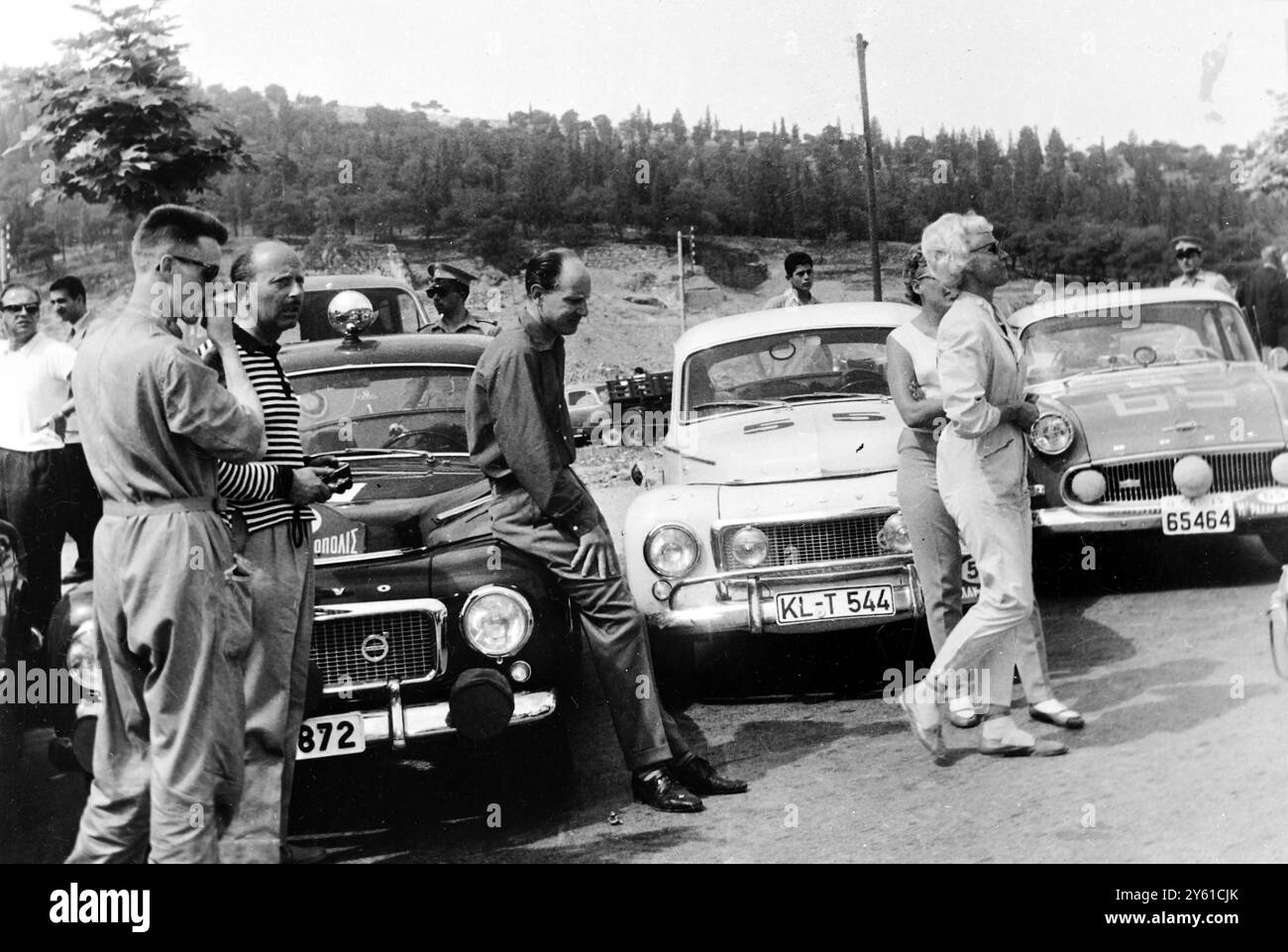 MOTOR RALLY ACROPOLIS RALLY START ATHENS 21 MAY 1960 Stock Photo - Alamy