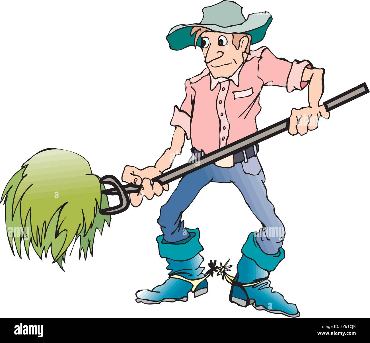 cartoon farmer character agrarian agriculture farming profession icon ...