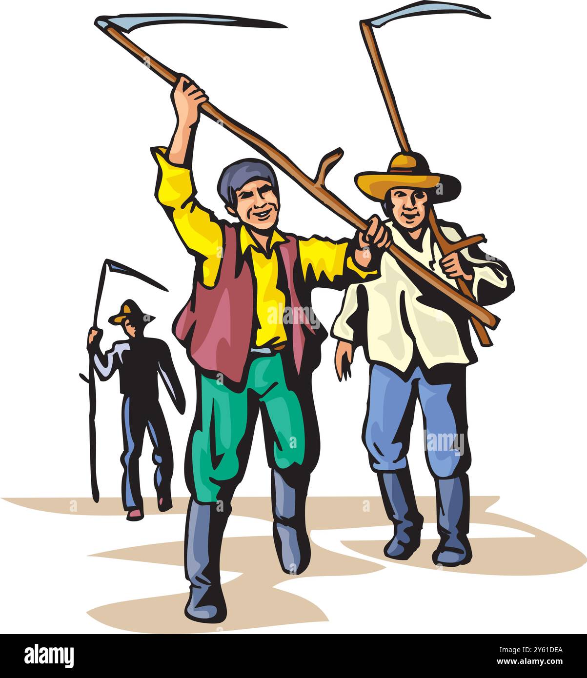 Farmer mows grass Cut Out Stock Images & Pictures - Alamy