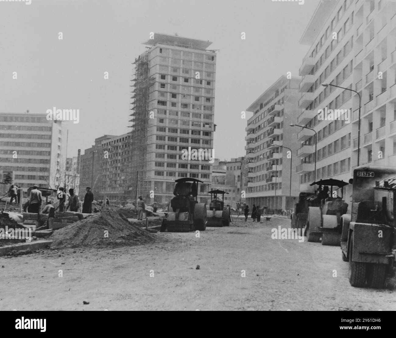 VIEWS REBUILDING BUCHAREST 13 MAY 1960 Stock Photo - Alamy