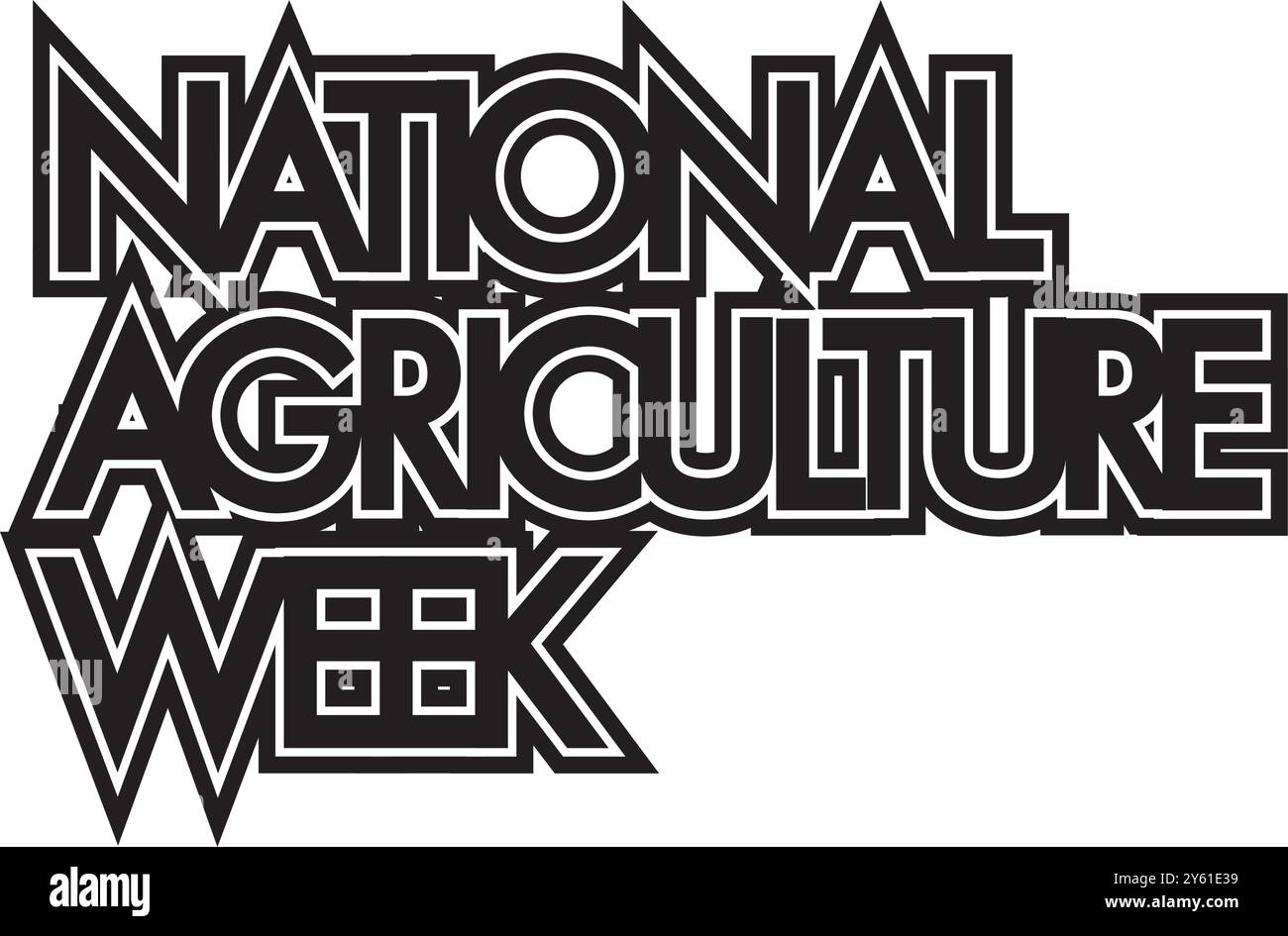 Agriculture Week Title vector design illustration Stock Vector Image ...