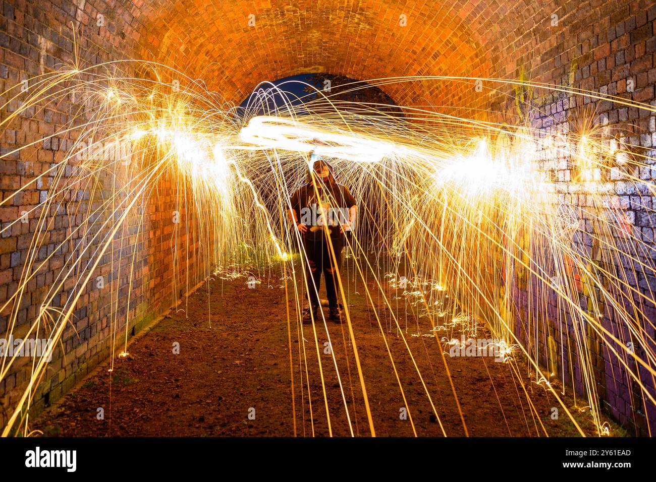 Wire Wool spinning Stock Photo - Alamy