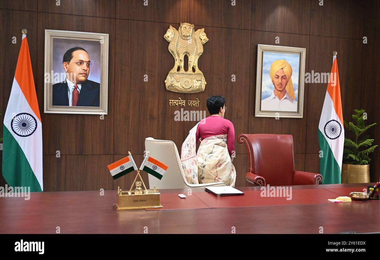 NEW DELHI, INDIA - SEPTEMBER 23: The newly appointed Chief Minister of ...