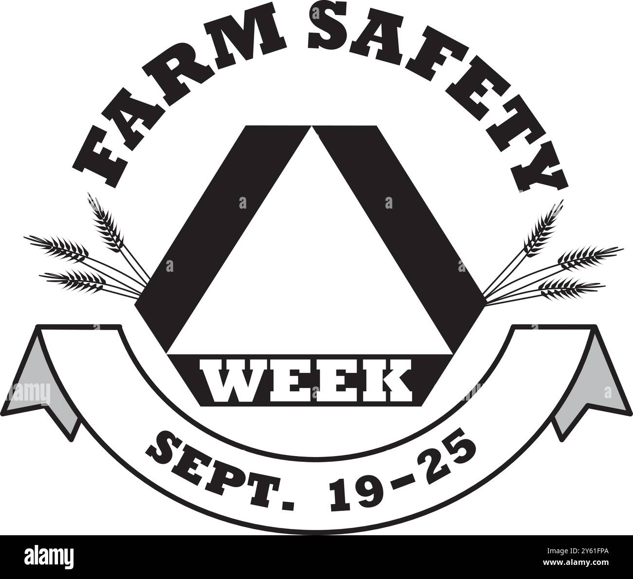 Farm Safety banner week Title vector design illustration Stock Vector ...