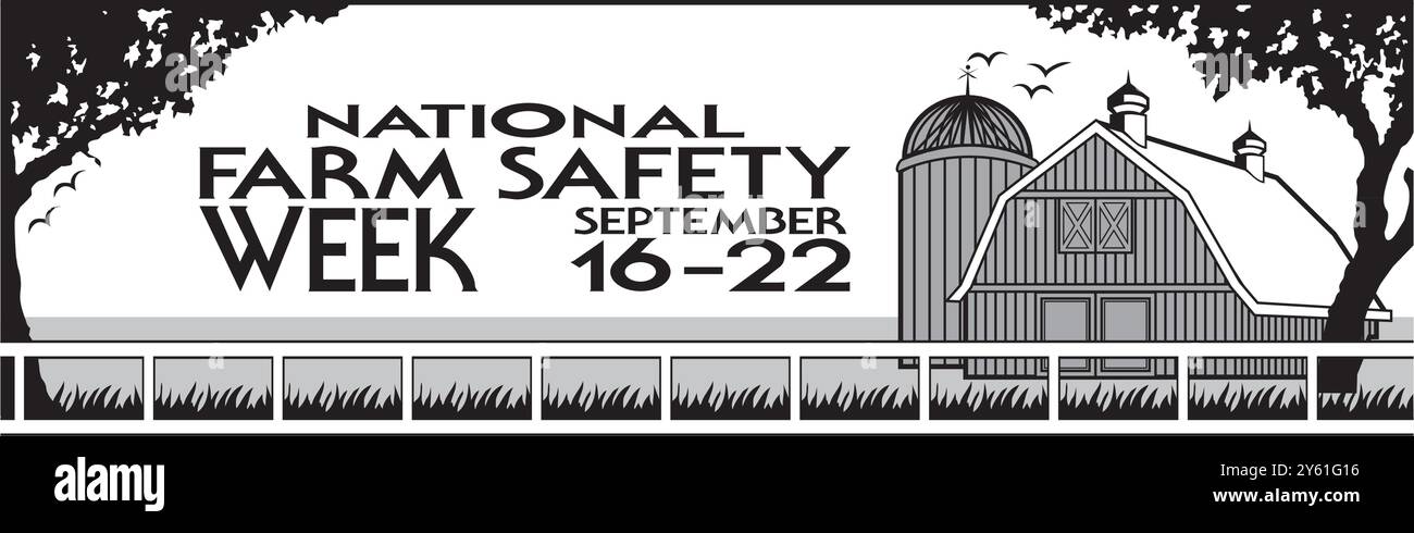 Farm Safety banner week Title vector design illustration Stock Vector ...