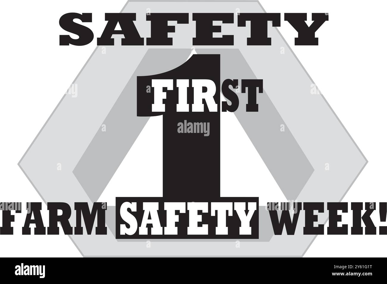 Farm Safety banner week Title vector design illustration Stock Vector ...