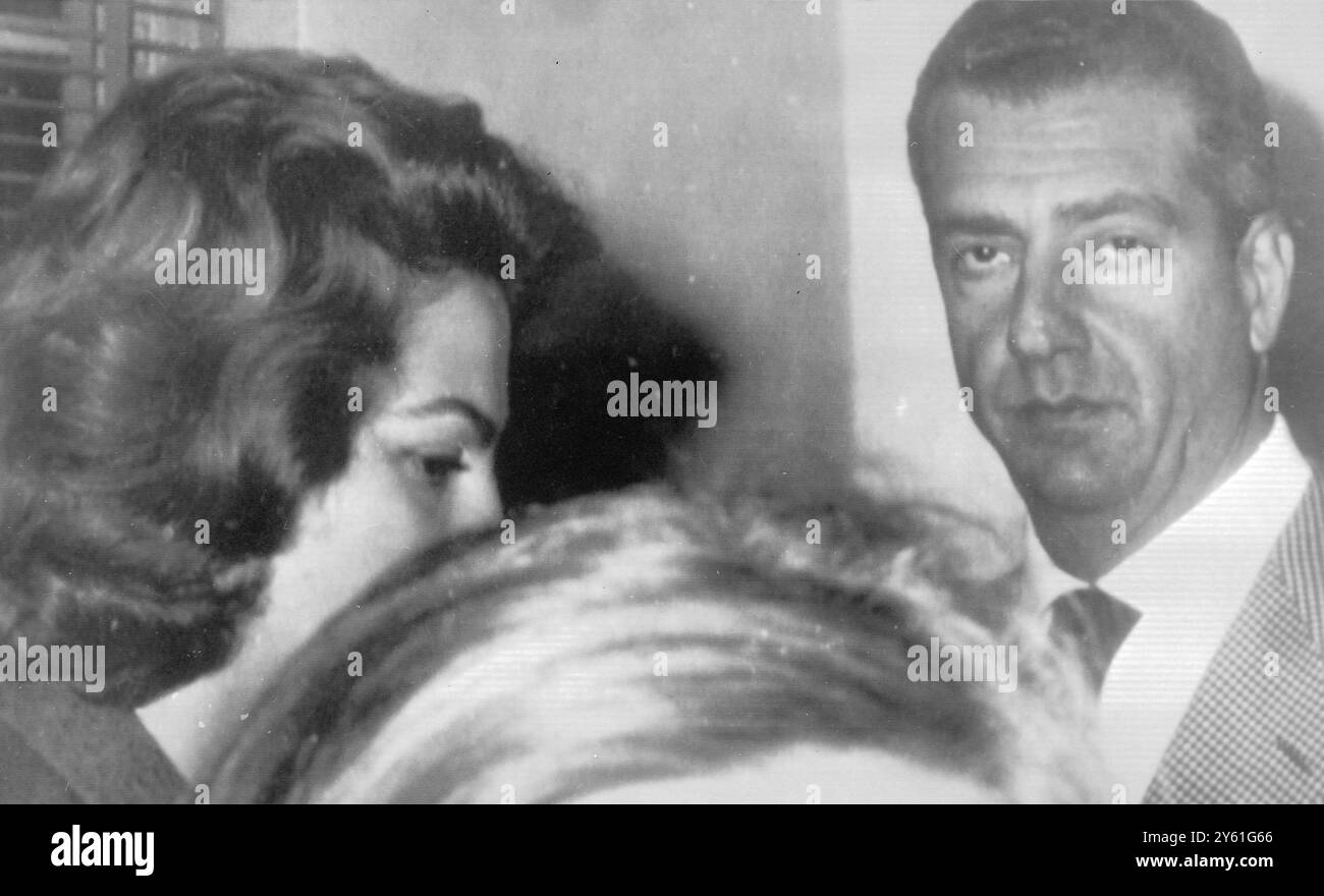 FRANCISCO PIGNATARI WITH PRINCESS IRA FURSTENBERG 27 APRIL 1960 Stock ...