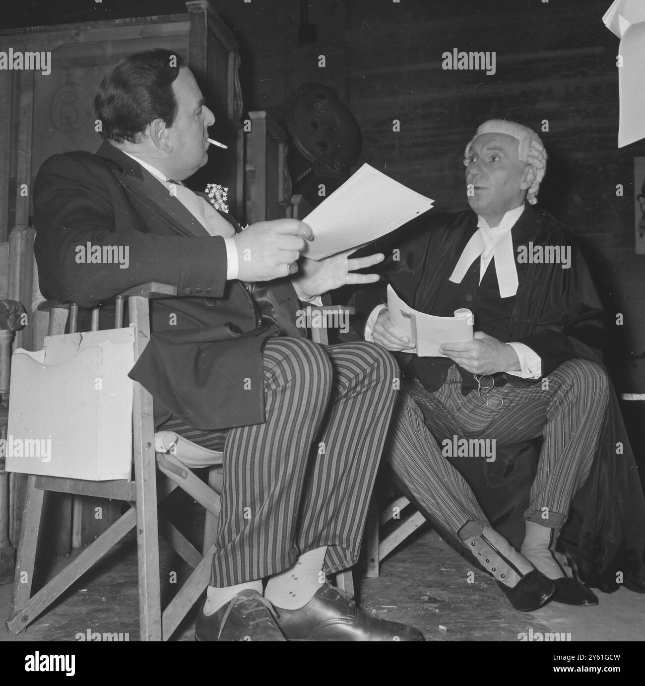 FILMS OSCAR WILDE WITH SIR RALPH RICHARDSON ROBERT MORLEY 26 APRIL 1960 ...