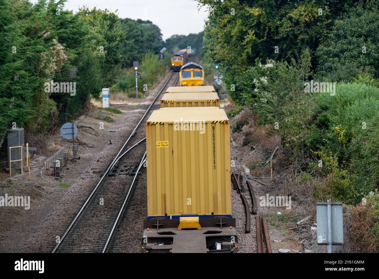 Gb railfreight cargo train hi-res stock photography and images - Alamy