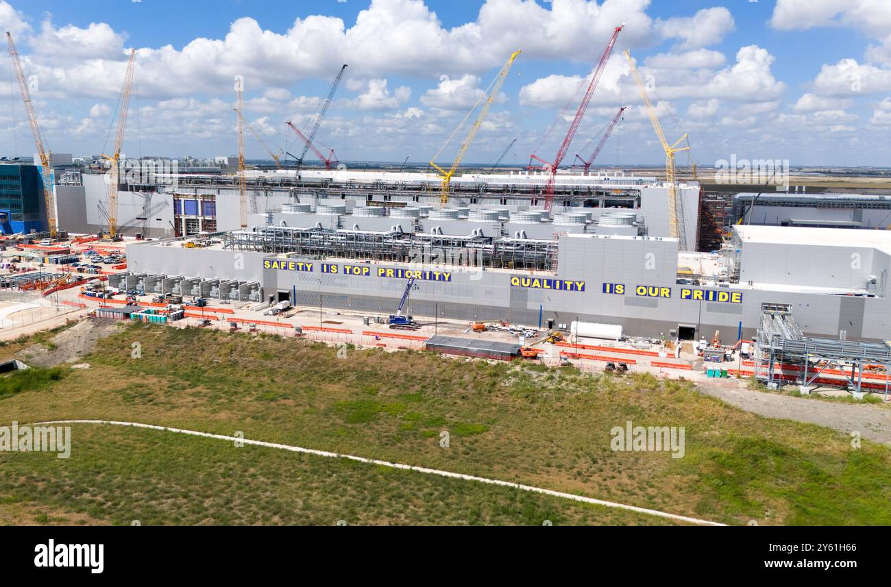 Taylor, Texas, USA. 20th Sep, 2024. Construction continues on Samsung's ...