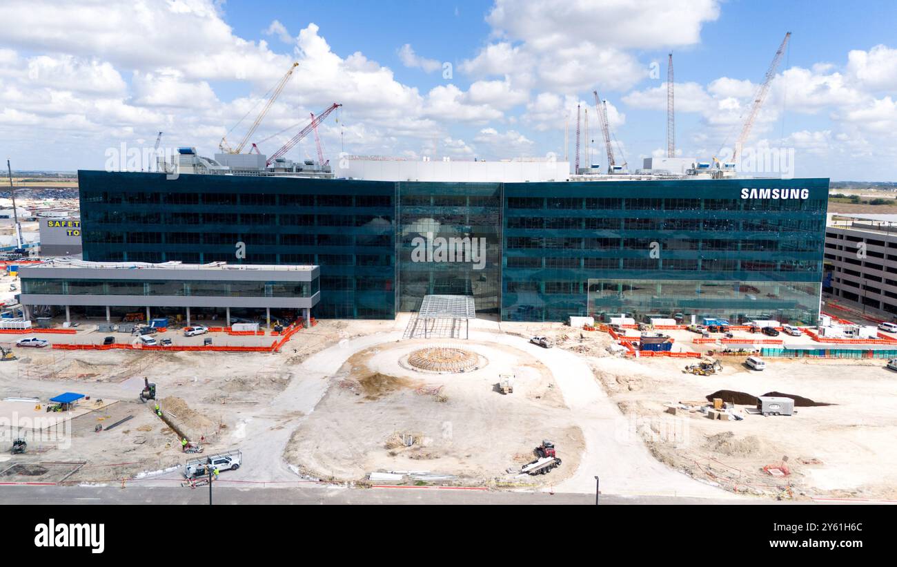 Taylor, Texas, USA. 20th Sep, 2024. Construction continues on Samsung's ...