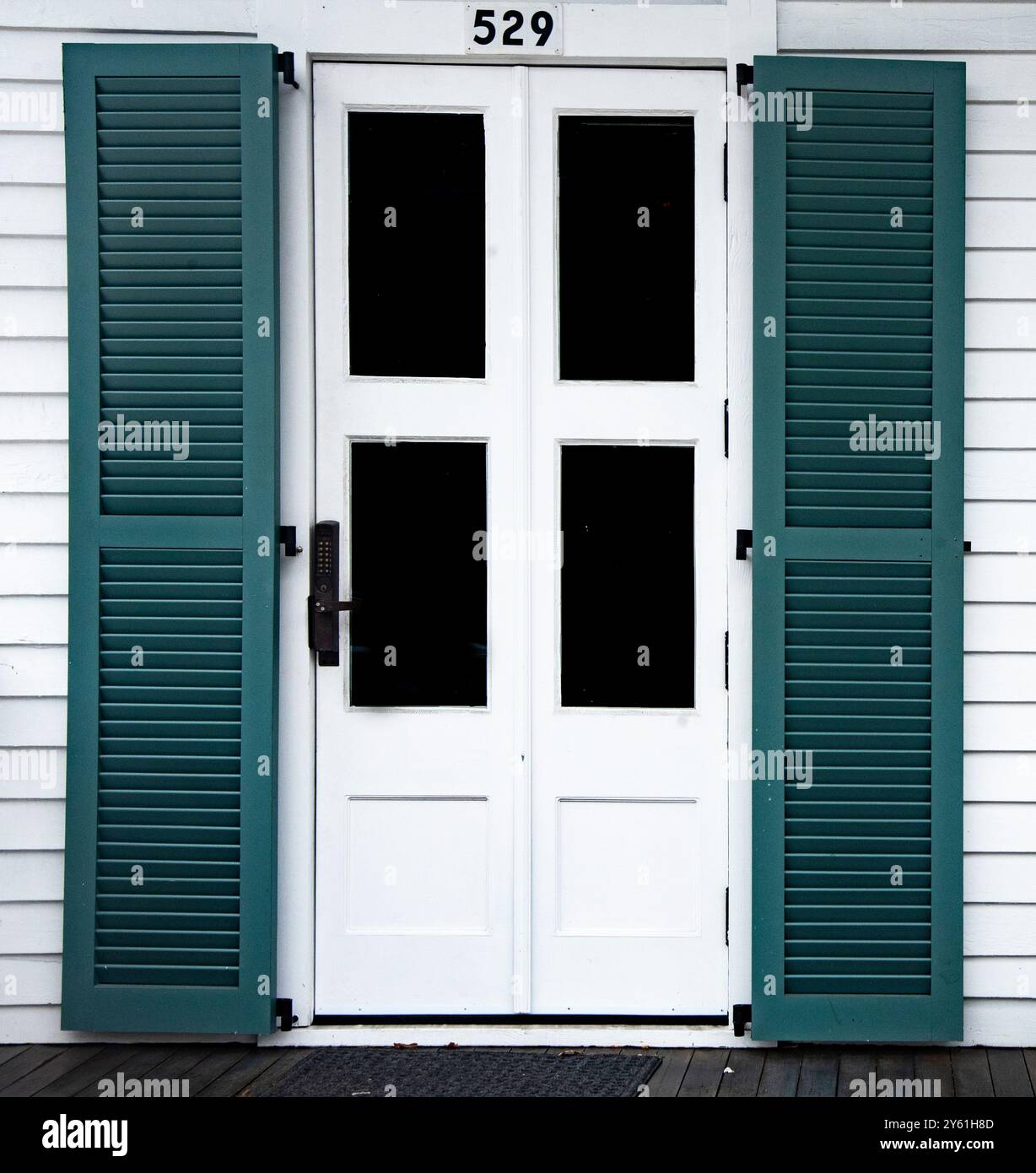 Hurricane shutters on florida house hi-res stock photography and images ...
