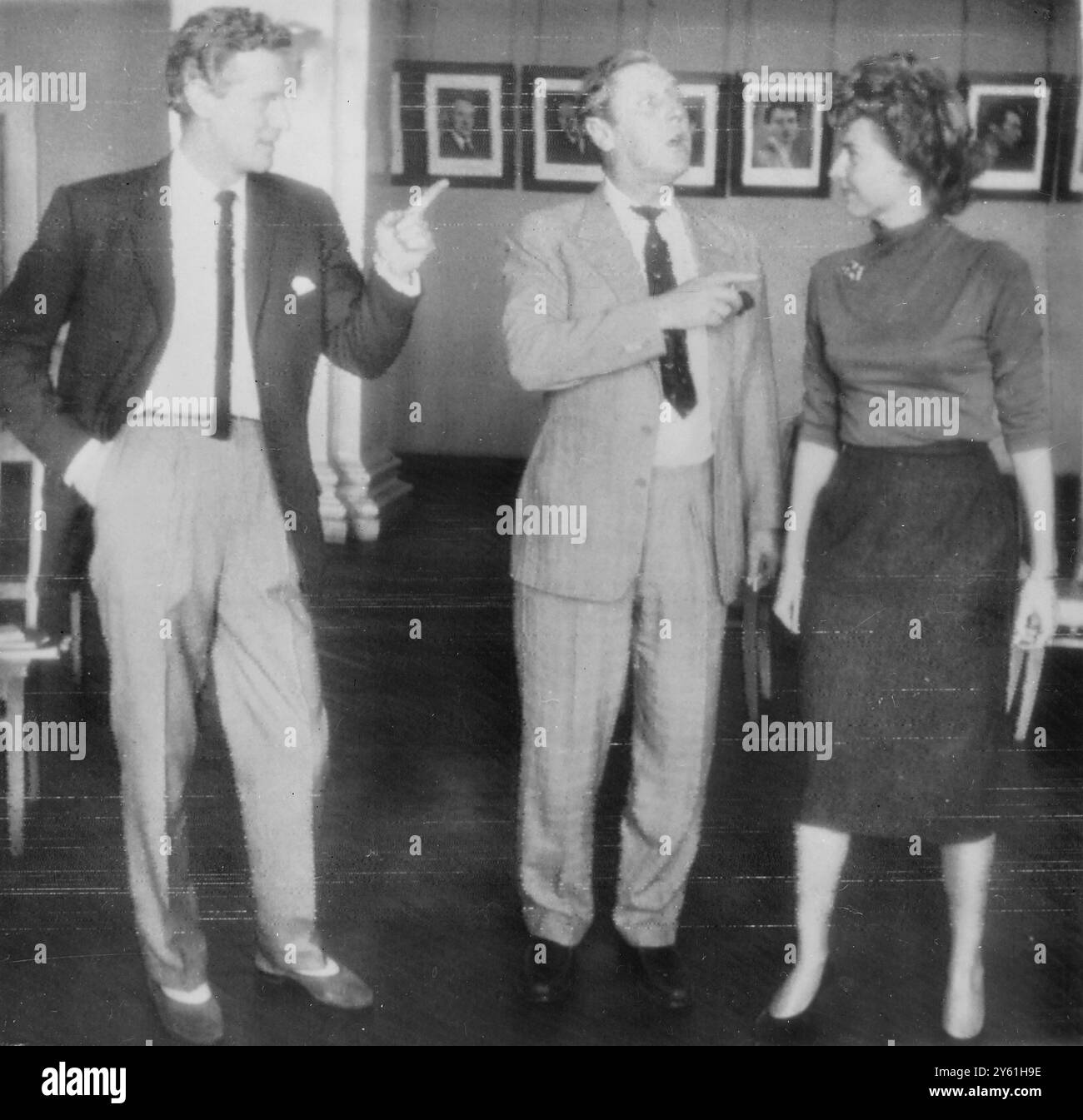 THEATRE MY FAIR LADY REHEARSALS EDWARD MULHARE R COOTE L FISHER 18 ...