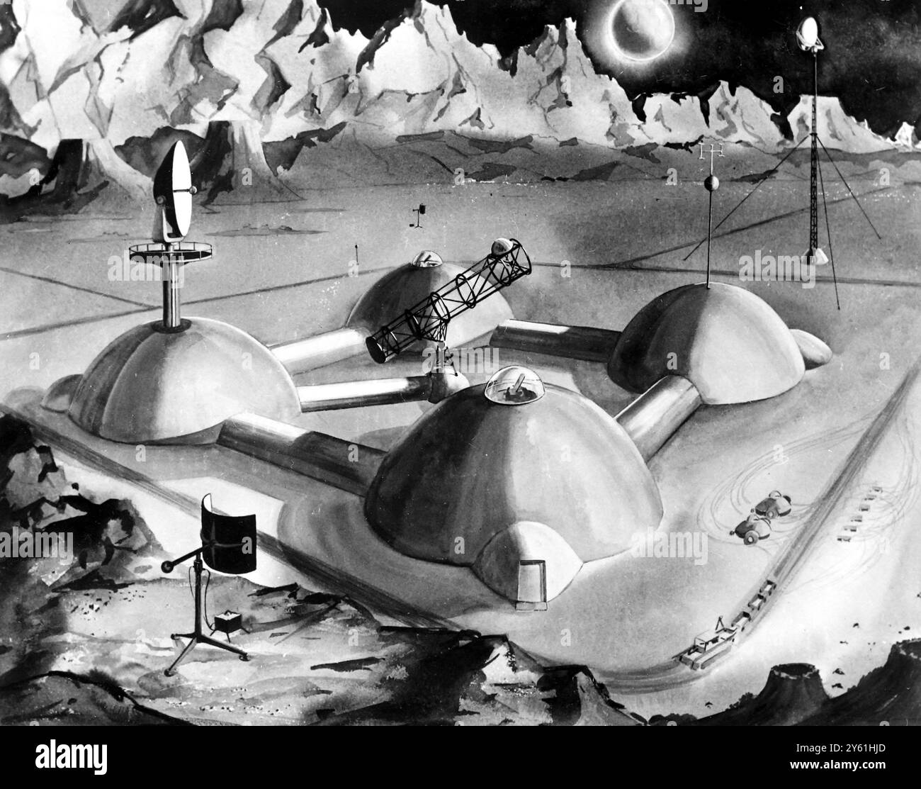 Artist concept moon colony hi-res stock photography and images - Alamy