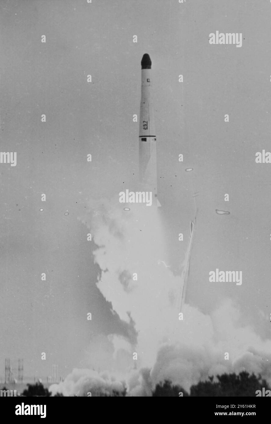 GUIDED MISSILE AND ROCKETS THOR ABLE STAR TRANSIT IB SATELLITE 13 APRIL ...