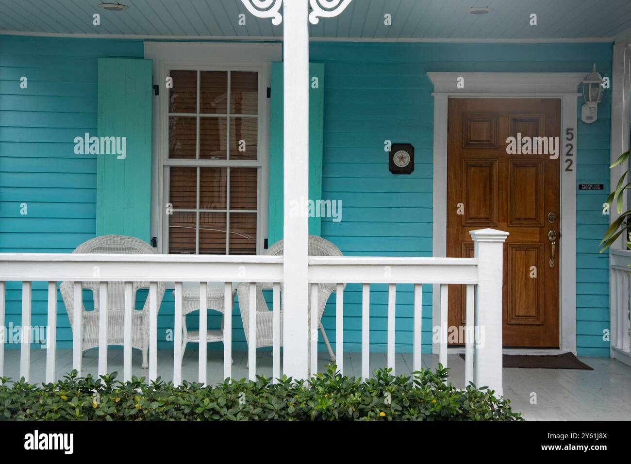 Front Porch, Old Town, Key West, Florida, USA Stock Photo - Alamy