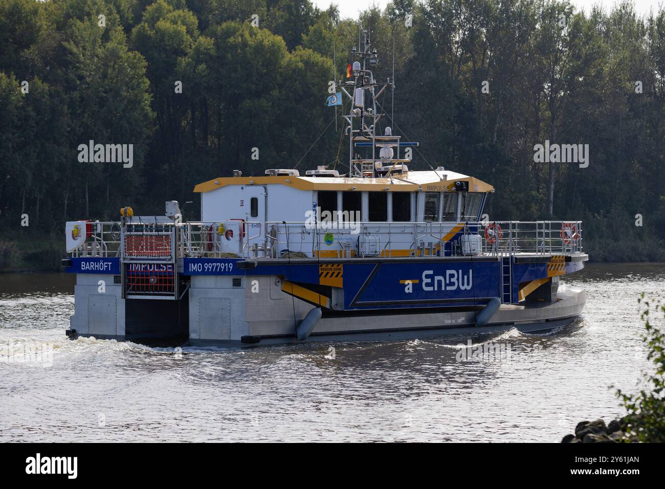 Hochdonn, Germany, September 23, 2024: The vessel Impulse, a unique ...