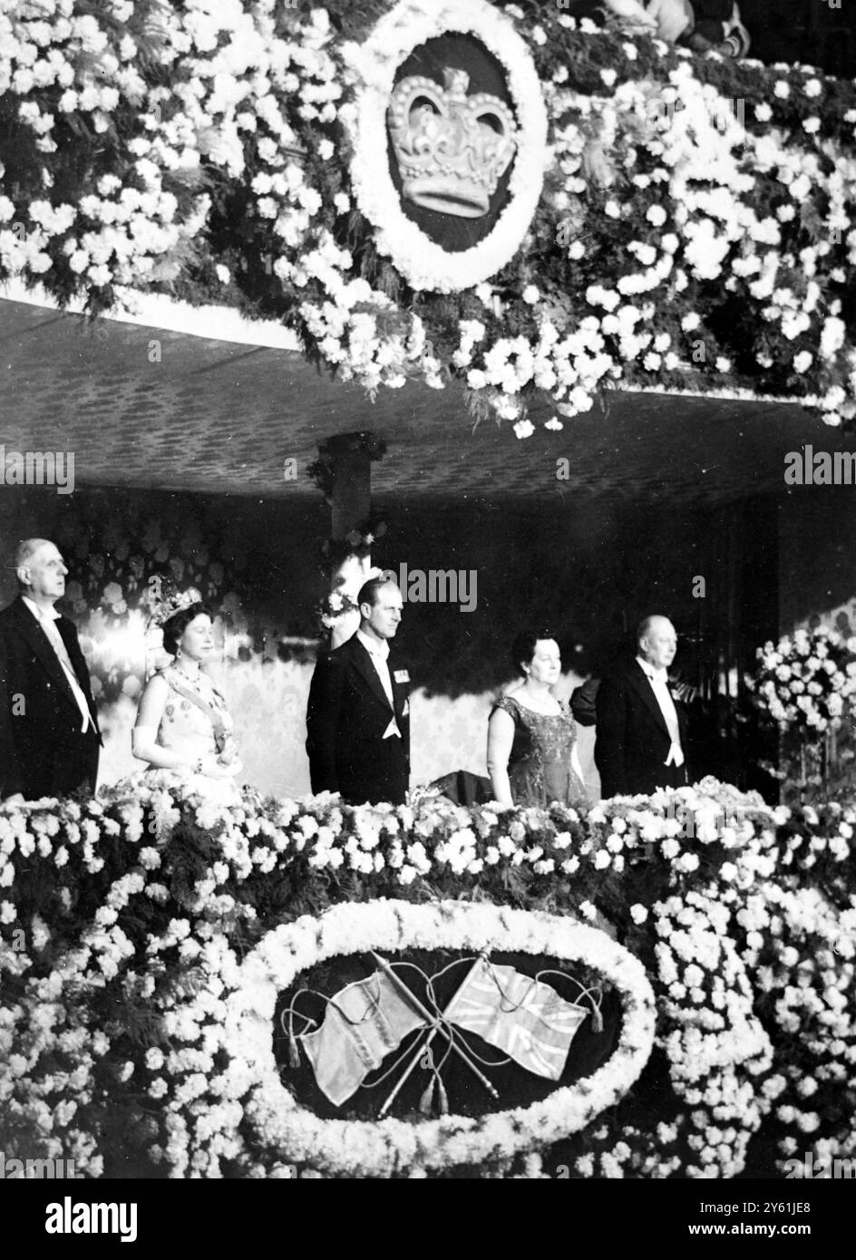 FRENCH PRESIDENT CHARLES DE GAULLE AT ROYAL BOX OPERA HOUSE / 8 APRIL ...