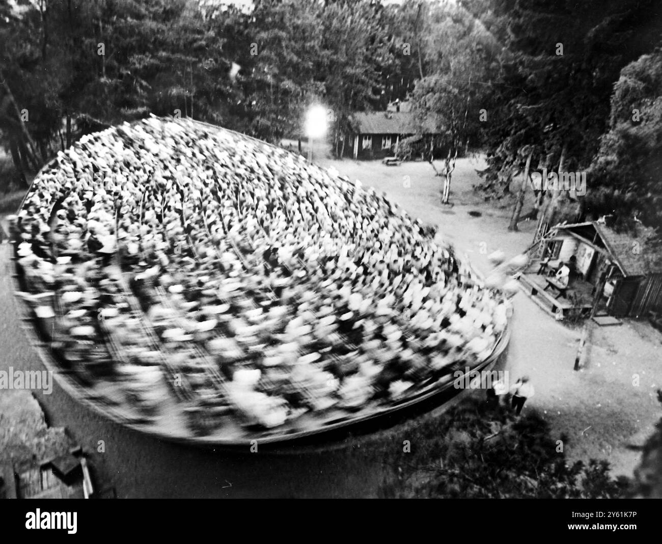 ROTATING AUDITORIUM TAMPERE THEATRE FINLAND 3 APRIL 1960 Stock Photo ...