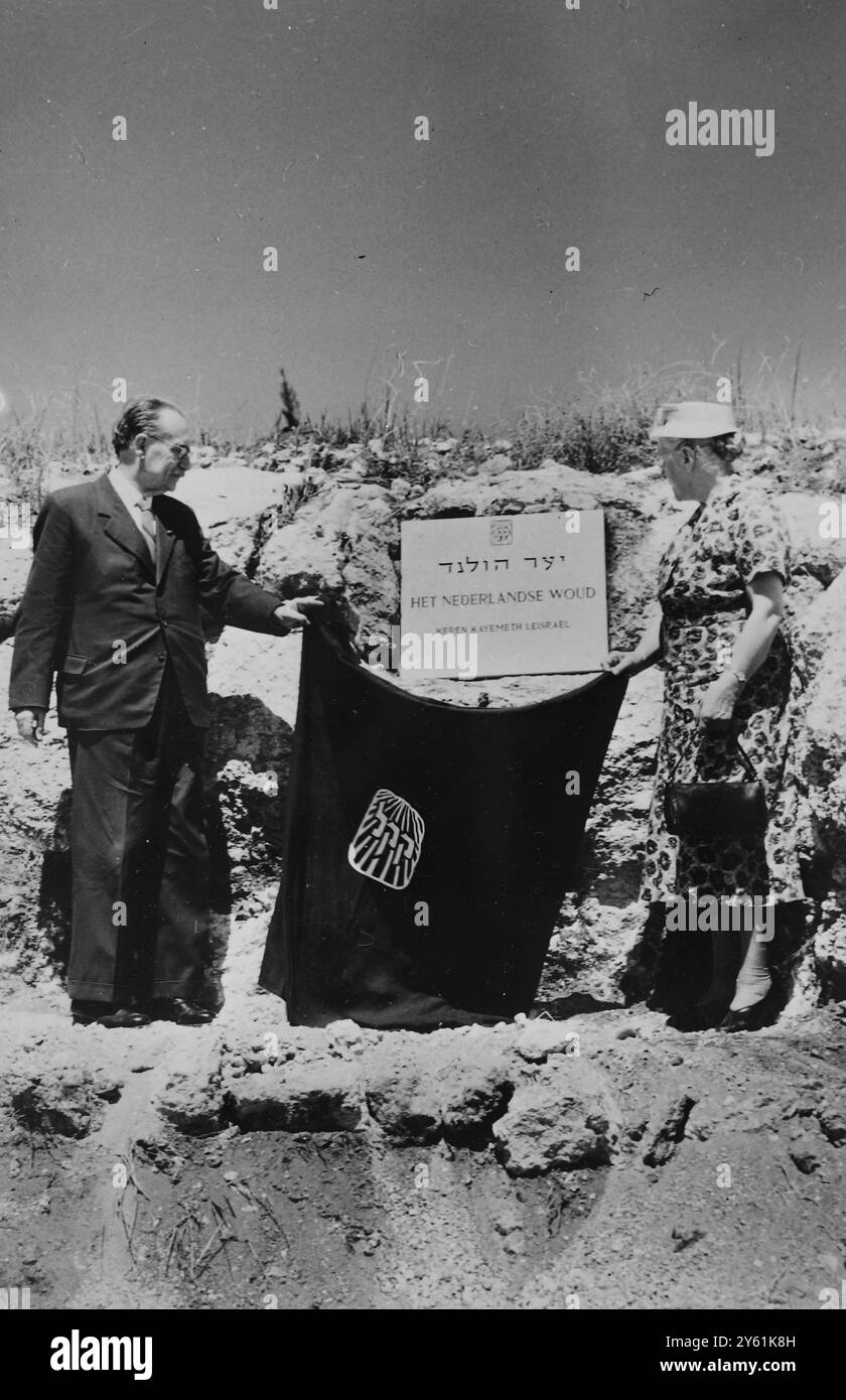 DR WILLEM DREES - FORMER DUTCH PRIME MINISTER - AT A TREE PLANTING ...