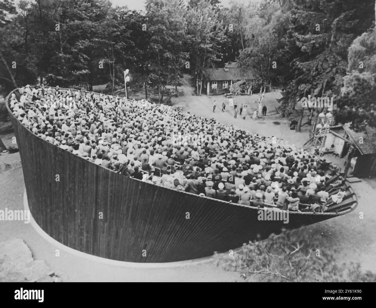 THEATRE ROTATING AUDITORIUM TAMPERE THEATRE FINLAND 1 APRIL 1960 Stock ...