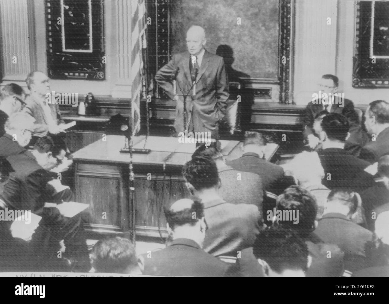 Eisenhower press Black and White Stock Photos & Images - Alamy