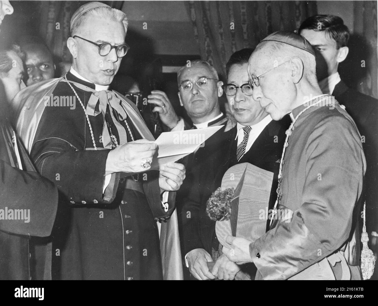 RELIGION JAPANESE CARDINAL LISTENS TO NOMINATION PAPAL MESSENGE 29 ...