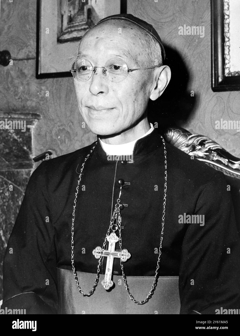 RELIGION PETER DOI FIRST JAPANESE CARDINAL 24 MARCH 1960 Stock Photo ...