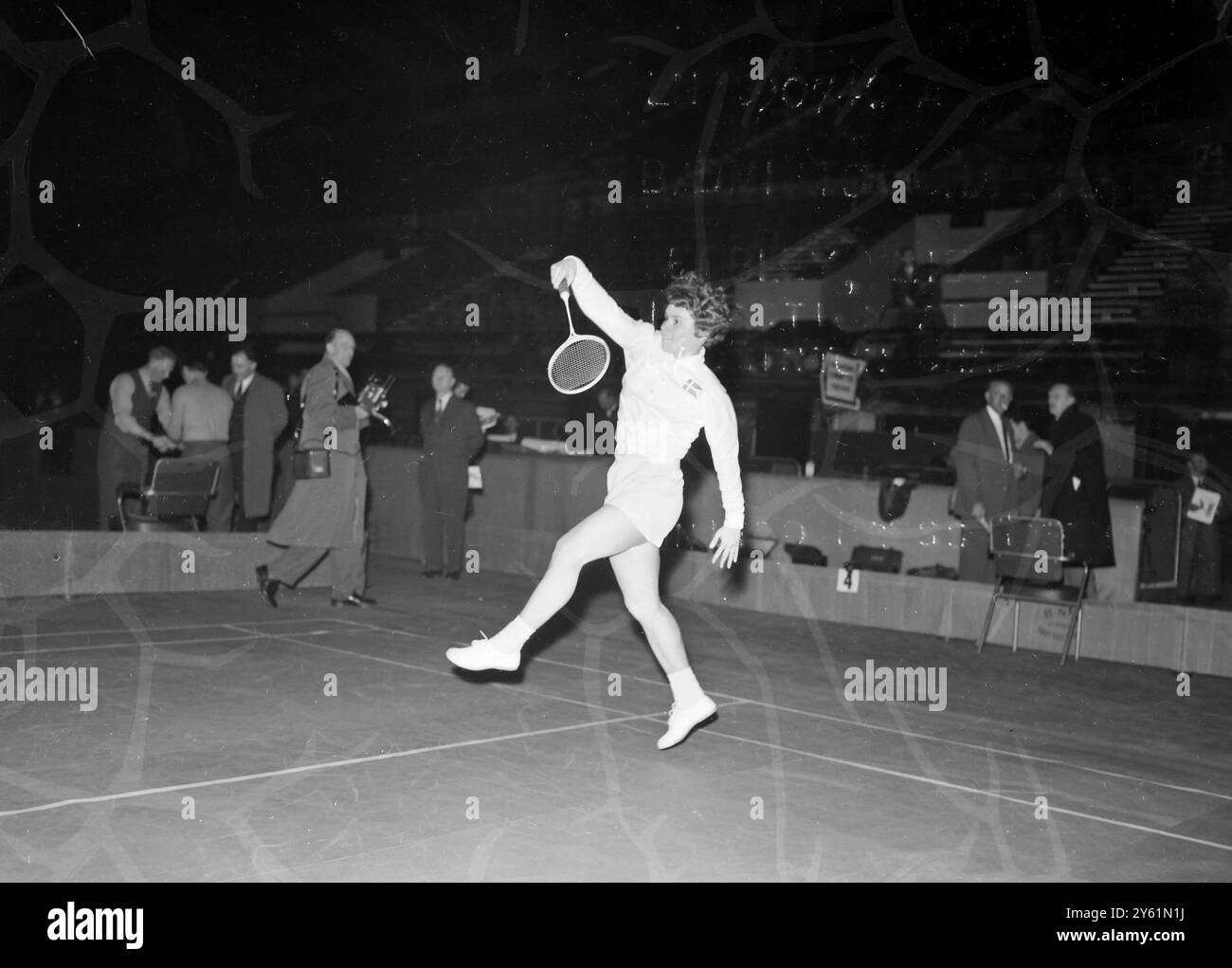 BADMINTON CHAMPIONSHIP WEMBLEY MRS HOLST CHRISTENSEN IN ACTION 16 MARCH ...