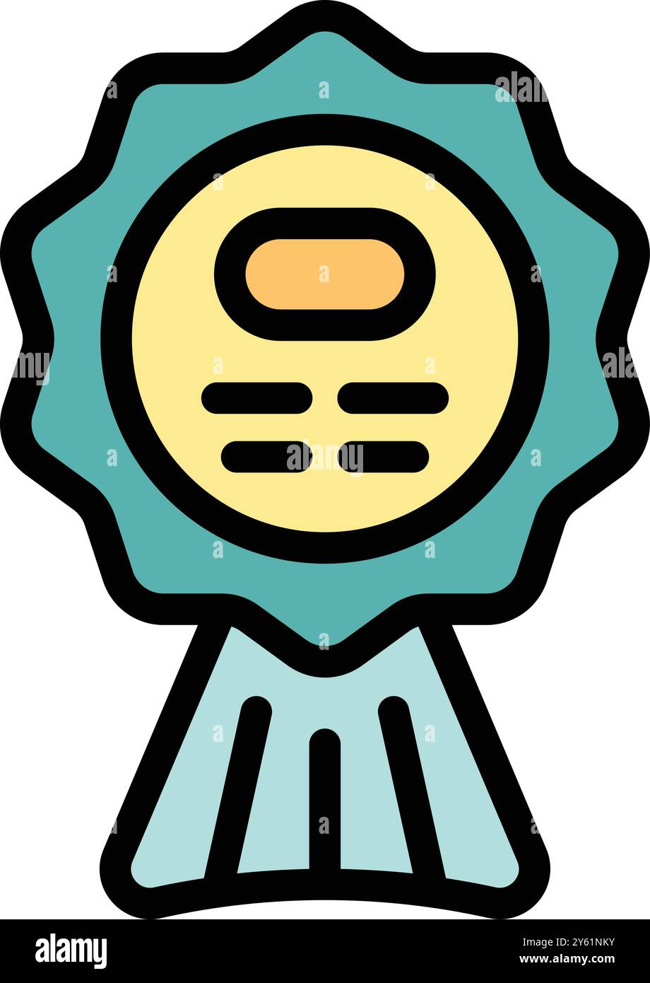 Award badge icon representing approval, quality and success Stock ...