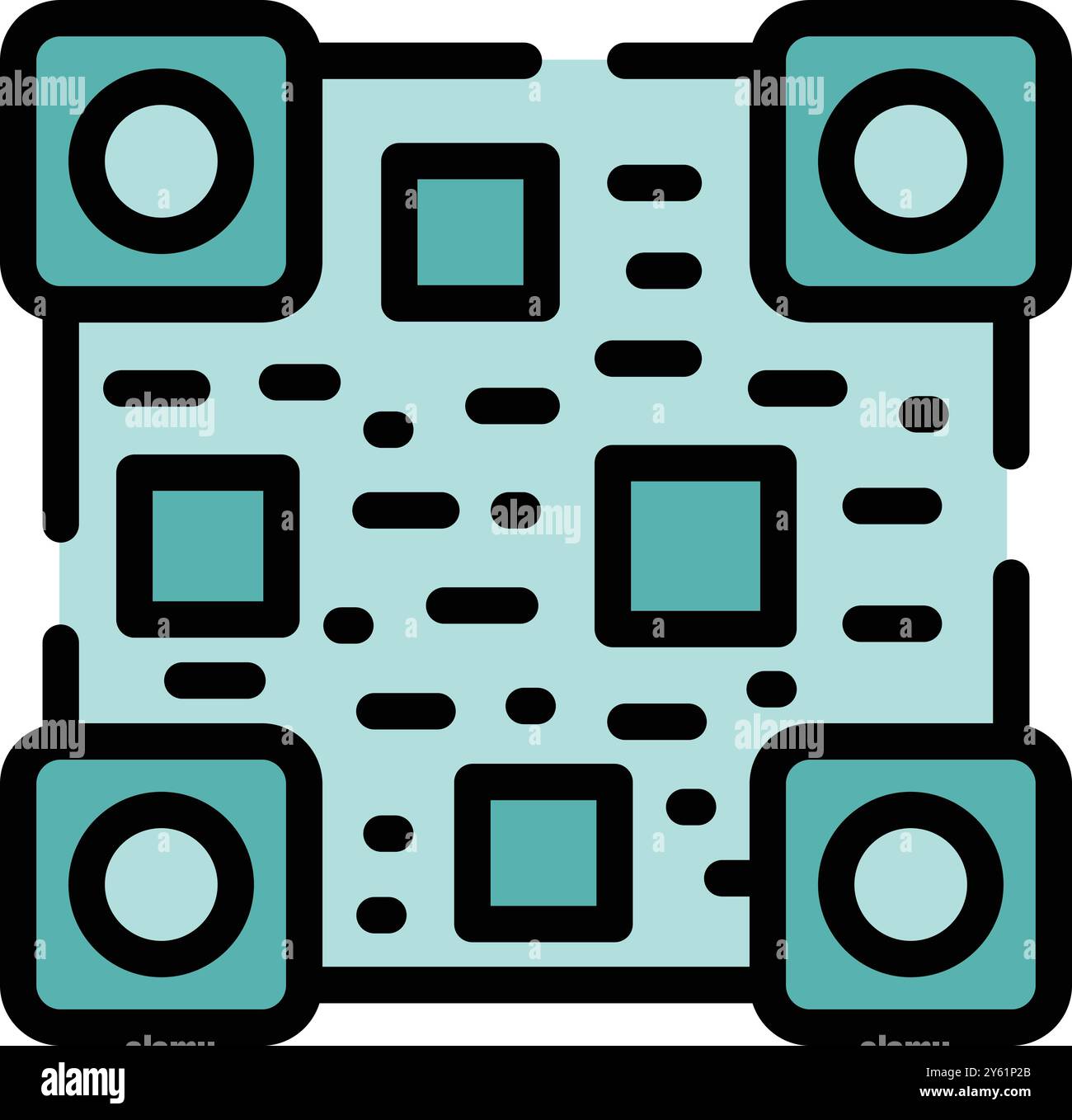 Qr code is being displayed, showcasing squares and dots that allow for ...