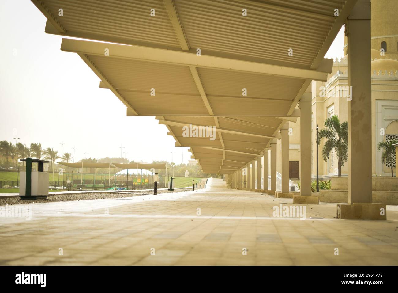 the exterior empty garage view of mosque at cairo egypt on day Stock ...