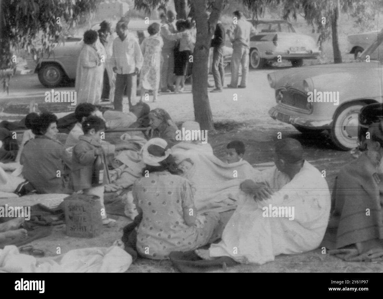 HOMELESS SURVIVORS REST IN THE WAKE OF THE AGADIR EARTHQUAKE 2 MARCH ...