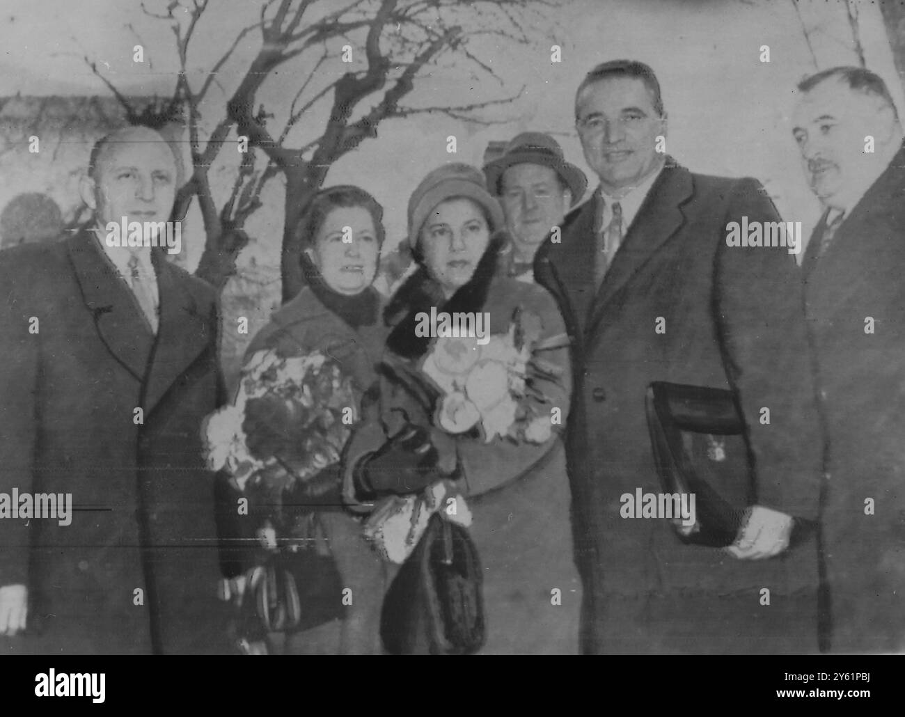 GEORGE CHRISTOPHER WITH WIFE AT TBILISI 4 MARCH 1960 Stock Photo - Alamy