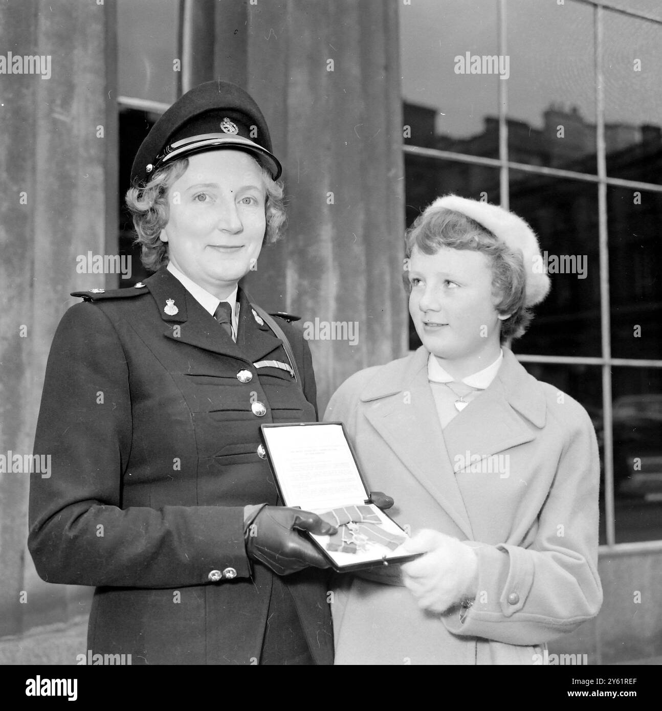MAJOR JEAN MACDOWELL AND HER DAUGHTER ATTEND INVESTITURE AT BUCKINGHAM ...