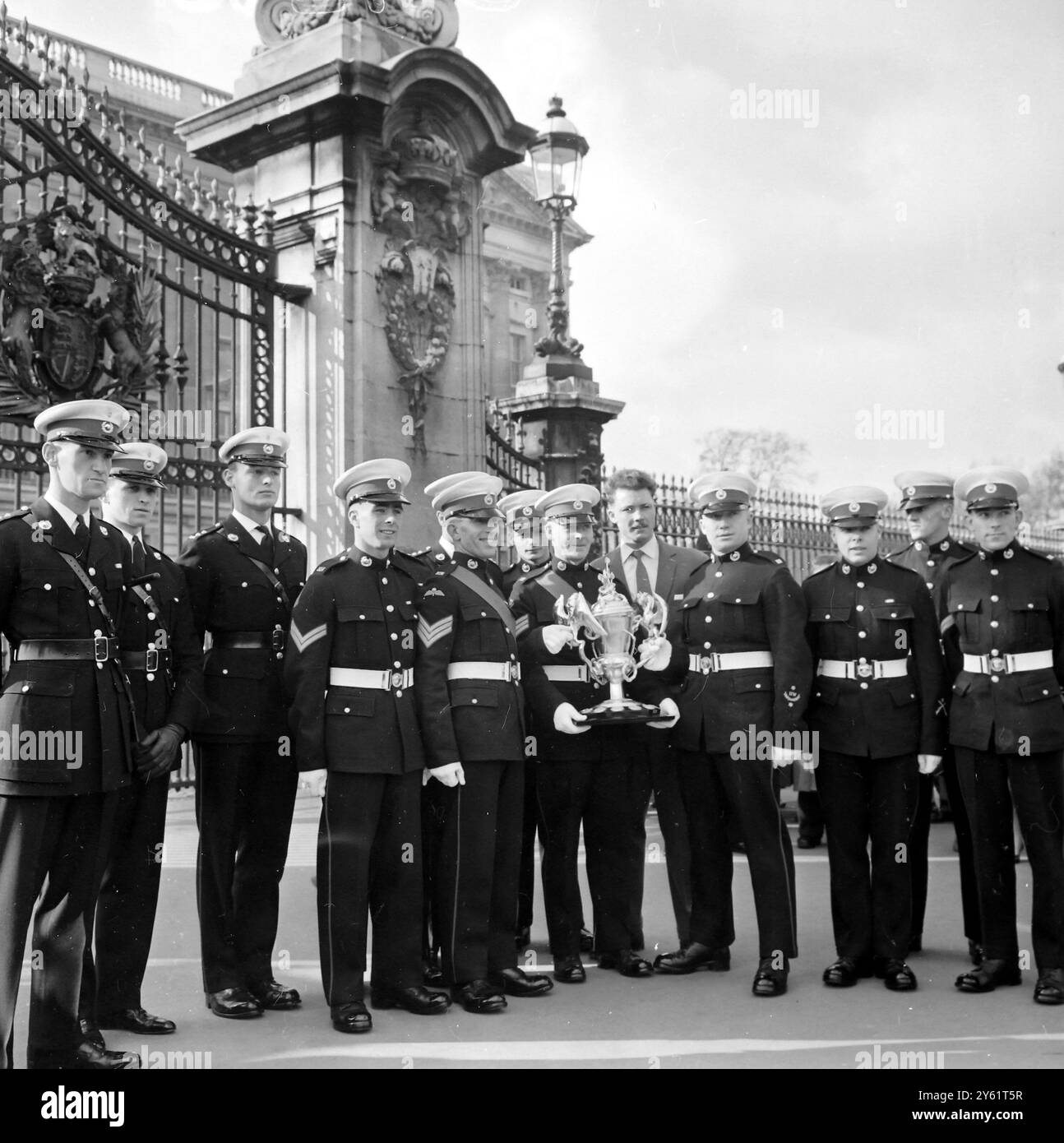MEMBERS OF THE TEAM OF 40 COMMANDO BRITISH ARMY ROYAL MARINES PRESENTED ...