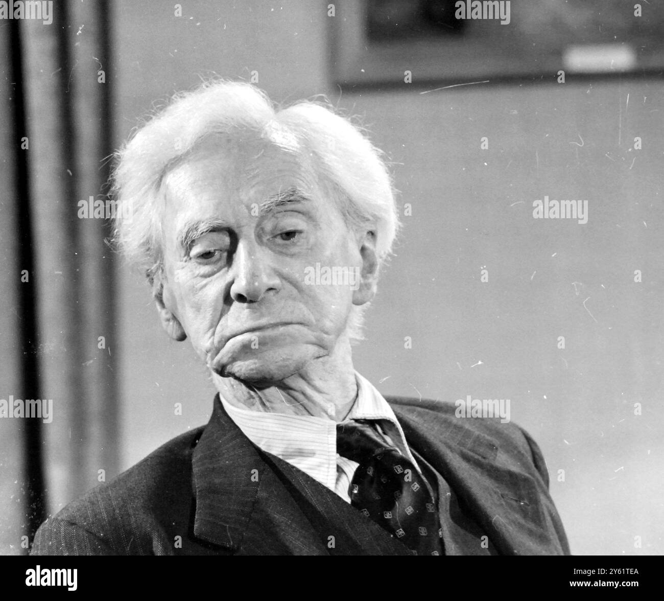 PORTRAIT OF BERTRAND RUSSELL 14 FEBRUARY 1960 Stock Photo - Alamy